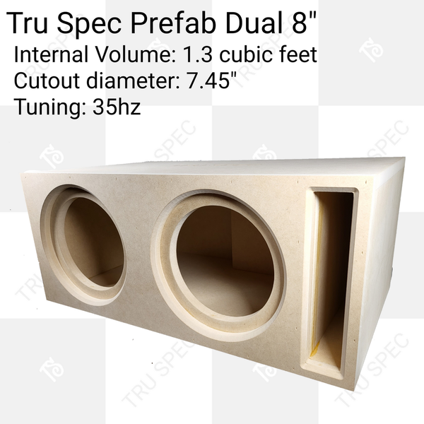 TRU SPEC Prefab Dual 8" Subwoofer Enclosure – Droppin HZ Car Audio