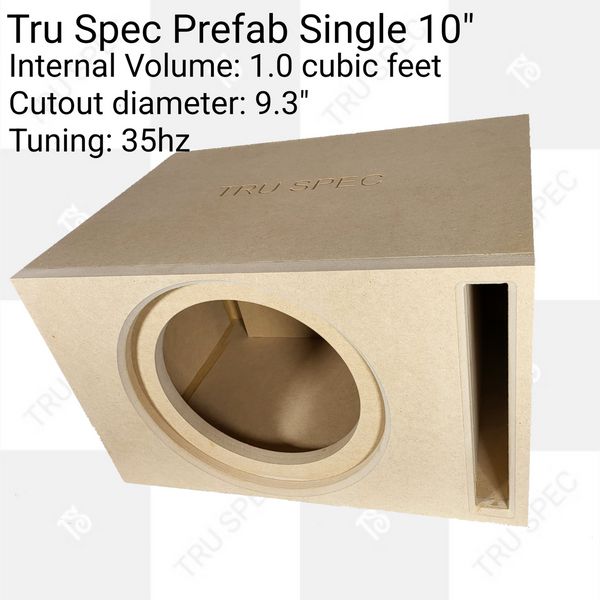TRU SPEC Prefab Single 10" Subwoofer Enclosure – Droppin HZ Car Audio
