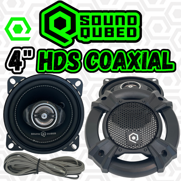 Soundqubed HDS Series 4" Coaxial 2-way Speakers (Pair) – Droppin HZ Car ...
