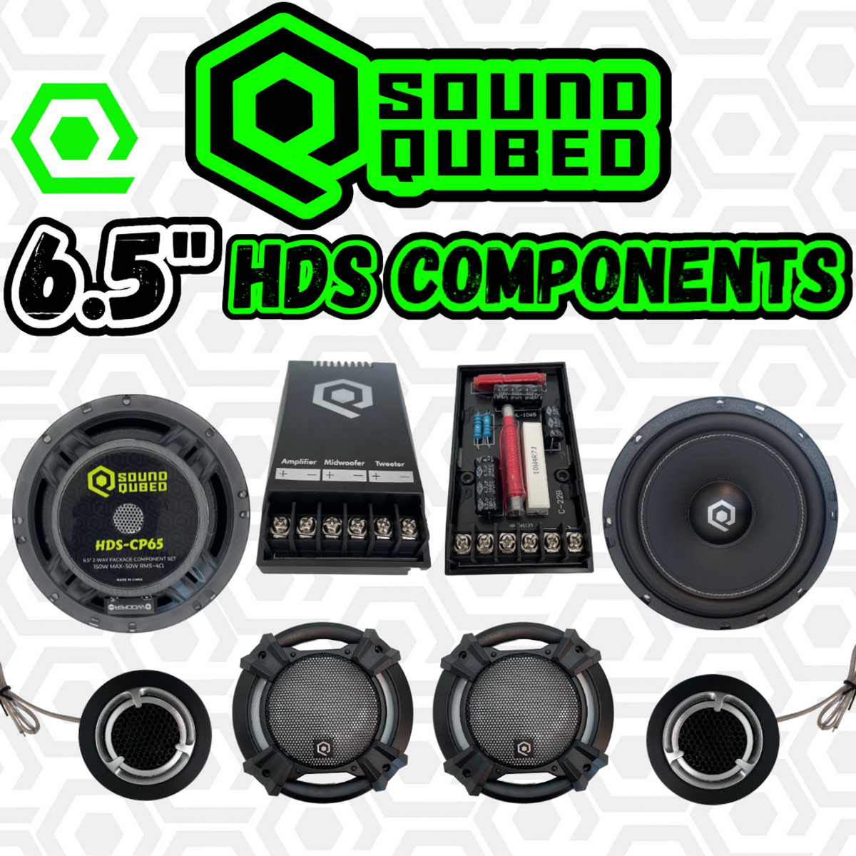 Soundqubed HDS Series 6.5" Components 2-way Speakers (Pair) – Droppin ...