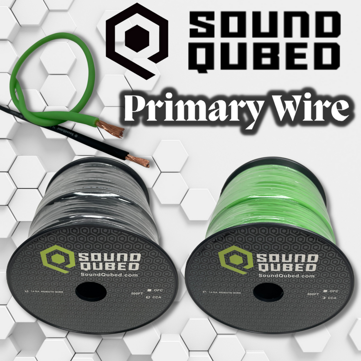 Soundqubed 14ga Primary Wire Remote Wire 500 Spool Droppin Hz Car