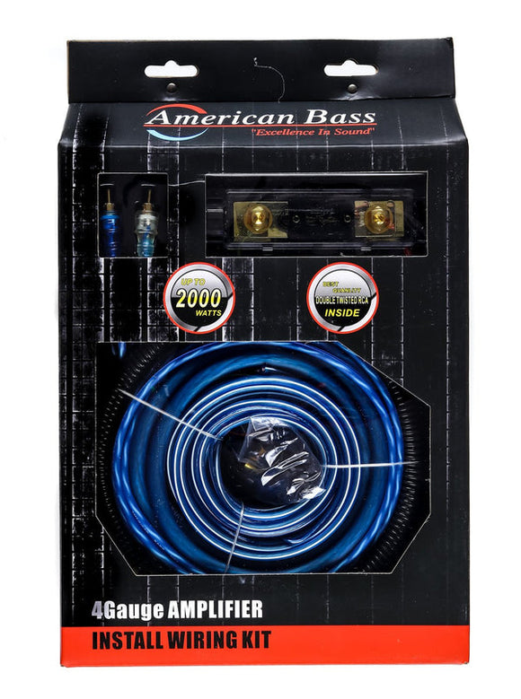 AMERICAN BASS 4 GAUGE AMPLIFIER KIT – Droppin HZ Car Audio