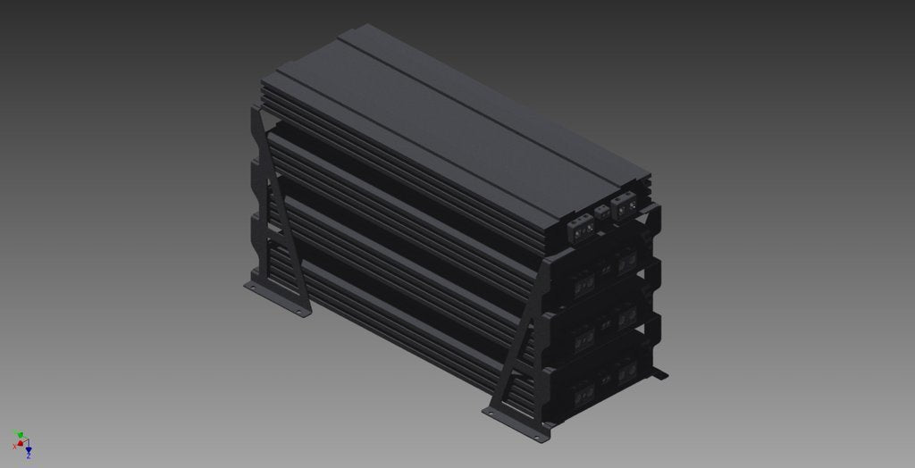 Custom Car Audio Amp Racks